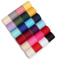 China 2.5cm Width 100 Yard Polyester Gold Edge Grosgrain Ribbon for Christmas Decorations and Bag Handles for sale