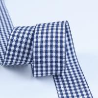 China 2.5cm x 0.5mm Polyester Plaid Ribbon - 100 Yard Rolls for Gift Wrapping and Decoration for sale