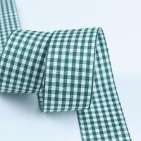 China 2.5cm x 0.5mm Polyester Plaid Ribbon - 100 Yard Rolls for Gift Wrapping and Decoration for sale