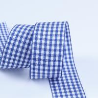 China 2.5cm x 0.5mm Polyester Plaid Ribbon - 100 Yard Rolls for Gift Wrapping and Decoration for sale