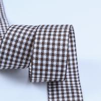 China 2.5cm x 0.5mm Polyester Plaid Ribbon - 100 Yard Rolls for Gift Wrapping and Decoration for sale