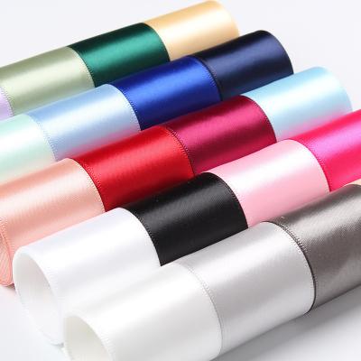 China 25mm Double Face Polyester Satin Ribbon - 100 Yard Rolls for Garment Accessories & Gift Wrapping for sale
