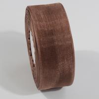 China 2.5cm Polyester Organza Ribbon 100 Yards Roll for DIY Bows and Wedding Decorations for sale