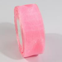 China 2.5cm Polyester Organza Ribbon 100 Yards Roll for DIY Bows and Wedding Decorations for sale