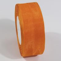China 2.5cm Polyester Organza Ribbon 100 Yards Roll for DIY Bows and Wedding Decorations for sale