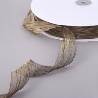 China 25mm Korea Polyester Organza Wired Ribbon - 100 Yard Rolls, 0.5mm Thickness for Gift Wrapping for sale
