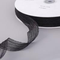 China 25mm Korea Polyester Organza Wired Ribbon - 100 Yard Rolls, 0.5mm Thickness for Gift Wrapping for sale