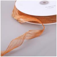 China 25mm Korea Polyester Organza Wired Ribbon - 100 Yard Rolls, 0.5mm Thickness for Gift Wrapping for sale