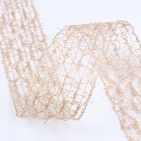 China 25mm and 38mm Hollow Polyester Ribbon for Gift Wrapping - 100 Yard Rolls, 0.5mm Thickness, Washable for sale