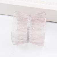 China 25mm|38mm Wrinkle Edge Polyester Organza Ribbon for DIY Hair Ribbon Bow for sale