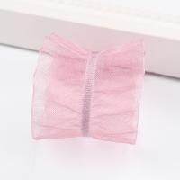 China 25mm|38mm Wrinkle Edge Polyester Organza Ribbon for DIY Hair Ribbon Bow for sale