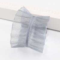 China 25mm|38mm Wrinkle Edge Polyester Organza Ribbon for DIY Hair Ribbon Bow for sale