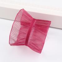 China 25mm|38mm Wrinkle Edge Polyester Organza Ribbon for DIY Hair Ribbon Bow for sale
