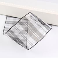 China 6mm-38mm Plaid Polyester Organza Ribbon for Flower Chocolate Gift Packing for sale