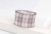China 6mm-38mm Plaid Polyester Organza Ribbon for Flower Chocolate Gift Packing for sale