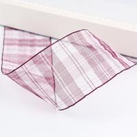 China 6mm-38mm Plaid Polyester Organza Ribbon for Flower Chocolate Gift Packing for sale