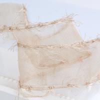 China 25mm-50mm Tassel Edge Polyester Organza Ribbon for Flower Chocolate Gift Packing and Garment Decoration for sale