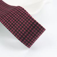 China Polyester Red Houndstooth Ribbon 10mm-40mm Satin Poly Ribbon for sale