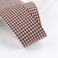 China Polyester Red Houndstooth Ribbon 10mm-40mm Satin Poly Ribbon for sale