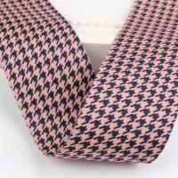 China 40mm Double Face Polyester Hound Stooth Ribbon for Ribbon Bow Making and Garment Decoration for sale