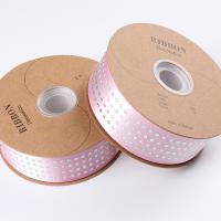 China Single Face Diamond Poly Satin Ribbon 5mm-50mm Polyester Satin Ribbon for sale