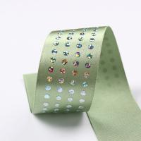 China Single Face Diamond Poly Satin Ribbon 5mm-50mm Polyester Satin Ribbon for sale