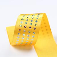 China Single Face Diamond Poly Satin Ribbon 5mm-50mm Polyester Satin Ribbon for sale