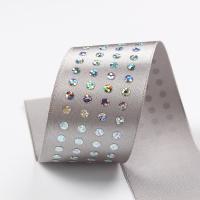 China Single Face Diamond Poly Satin Ribbon 5mm-50mm Polyester Satin Ribbon for sale