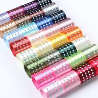 China Single Face Diamond Poly Satin Ribbon 5mm-50mm Polyester Satin Ribbon for sale