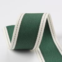 China Stitched Edge Polyester Ribbon 6mm-40mm Poly Ribbon Rolls Green Red for sale