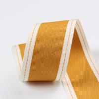 China Stitched Edge Polyester Ribbon 6mm-40mm Poly Ribbon Rolls Green Red for sale