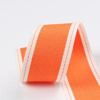 China Stitched Edge Polyester Ribbon 6mm-40mm Poly Ribbon Rolls Green Red for sale