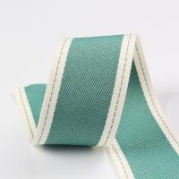 China Stitched Edge Polyester Ribbon 6mm-40mm Poly Ribbon Rolls Green Red for sale