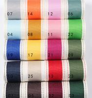 China Stitched Edge Polyester Ribbon 6mm-40mm Poly Ribbon Rolls Green Red for sale