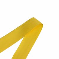 China 25mm Solid Yellow Cotton Twill Tape - 100% Natural Material with ISO9001/14001 Certification for Garment and Packaging Use for sale
