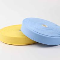 China 25mm Solid Yellow Cotton Twill Tape - 100% Natural Material with ISO9001/14001 Certification for Garment and Packaging Use for sale