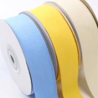 China 25mm Solid Yellow Cotton Twill Tape - 100% Natural Material with ISO9001/14001 Certification for Garment and Packaging Use for sale