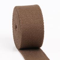 China 25mm Red Brown Polyester Cotton Ribbon Tape for Bag and Suitcase Handles - ISO Certified Custom Widths 10-50mm for sale