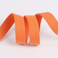 China 25mm Red Brown Polyester Cotton Ribbon Tape for Bag and Suitcase Handles - ISO Certified Custom Widths 10-50mm for sale