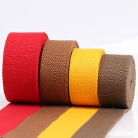 China 25mm Red Brown Polyester Cotton Ribbon Tape for Bag and Suitcase Handles - ISO Certified Custom Widths 10-50mm for sale