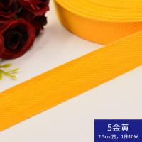 China 25mm Herringbone Cotton Ribbon for Bag Handles - Purple/Orange Twill Tape with 5000m MOQ for sale