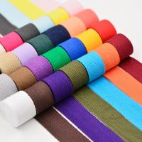 China 25mm Herringbone Cotton Ribbon for Bag Handles - Purple/Orange Twill Tape with 5000m MOQ for sale