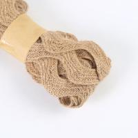 China 2-Inch Dark Brown Jute Burlap Ribbon - ISO14001 Certified Eco-Friendly Craft Material (10,000m Minimum Order) for sale