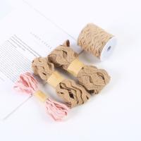 China 2-Inch Dark Brown Jute Burlap Ribbon - ISO14001 Certified Eco-Friendly Craft Material (10,000m Minimum Order) for sale