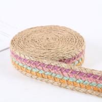 China 2-Inch Wide Braided Jute Burlap Ribbon - 100% Natural Eco-Friendly Material for Crafting and Decorations for sale