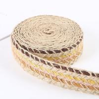 China 2-Inch Wide Braided Jute Burlap Ribbon - 100% Natural Eco-Friendly Material for Crafting and Decorations for sale