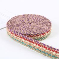 China 2-Inch Wide Braided Jute Burlap Ribbon - 100% Natural Eco-Friendly Material for Crafting and Decorations for sale