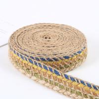 China 2-Inch Wide Braided Jute Burlap Ribbon - 100% Natural Eco-Friendly Material for Crafting and Decorations for sale