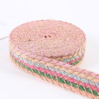 China 2-Inch Wide Braided Jute Burlap Ribbon - 100% Natural Eco-Friendly Material for Crafting and Decorations for sale