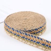 China 2-Inch Wide Braided Jute Burlap Ribbon - 100% Natural Eco-Friendly Material for Crafting and Decorations for sale